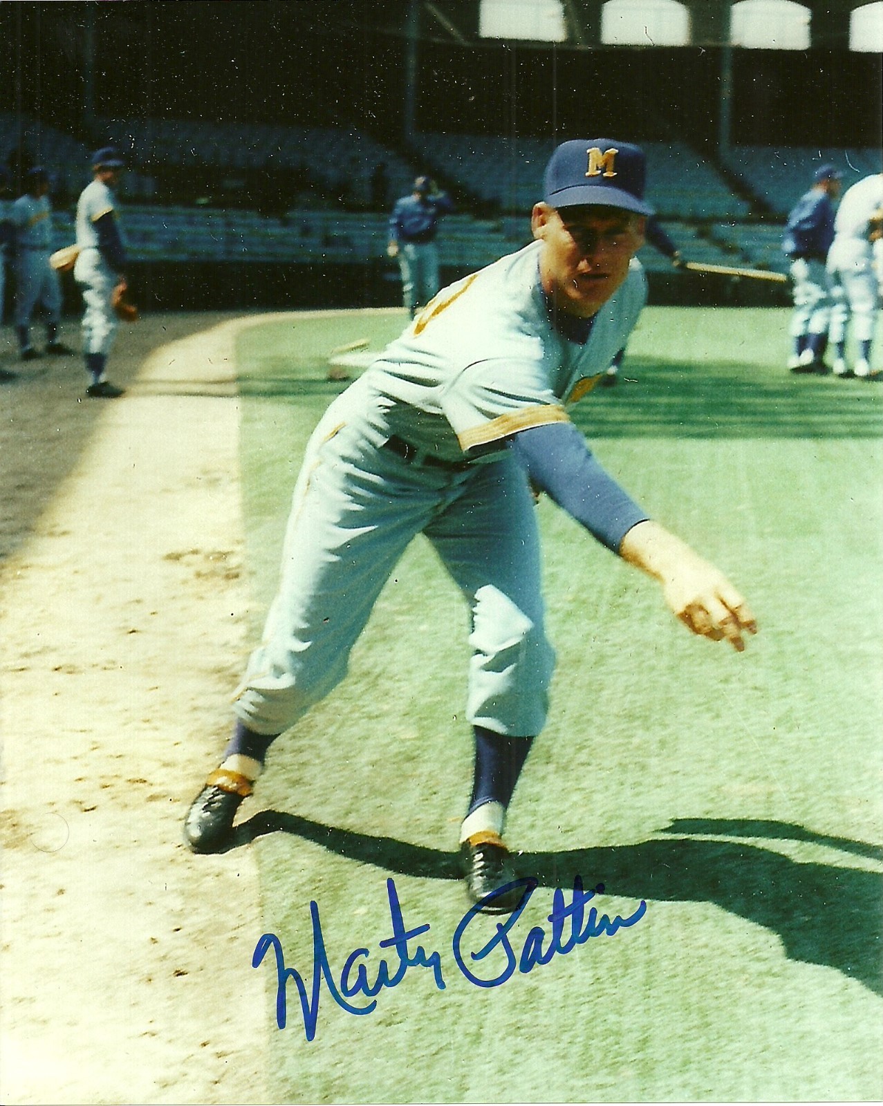 Milwaukee Brewers MARTY PATTIN Signed 8x10 Photo #4 AUTO - Original ...