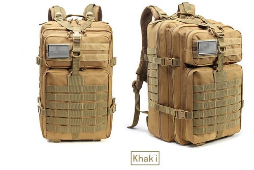 Tactical Molle Backpack Outdoor Camping Trek Military Rucksack 45L ...