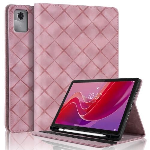 For Lenovo Tab M11 / Xiaoxin Pad 11 2024 Rhombus Embossed Leather ...