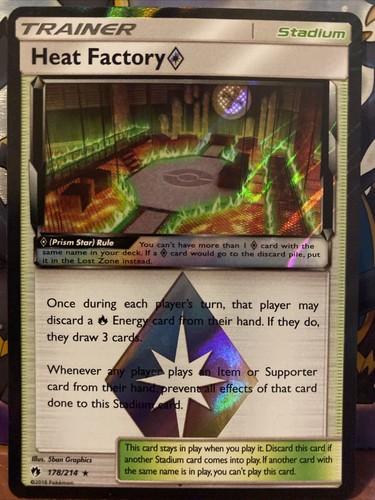 Pokémon TCG Heat Factory [Prism Star] Sun & Moon - Lost Thunder 178/214 ...