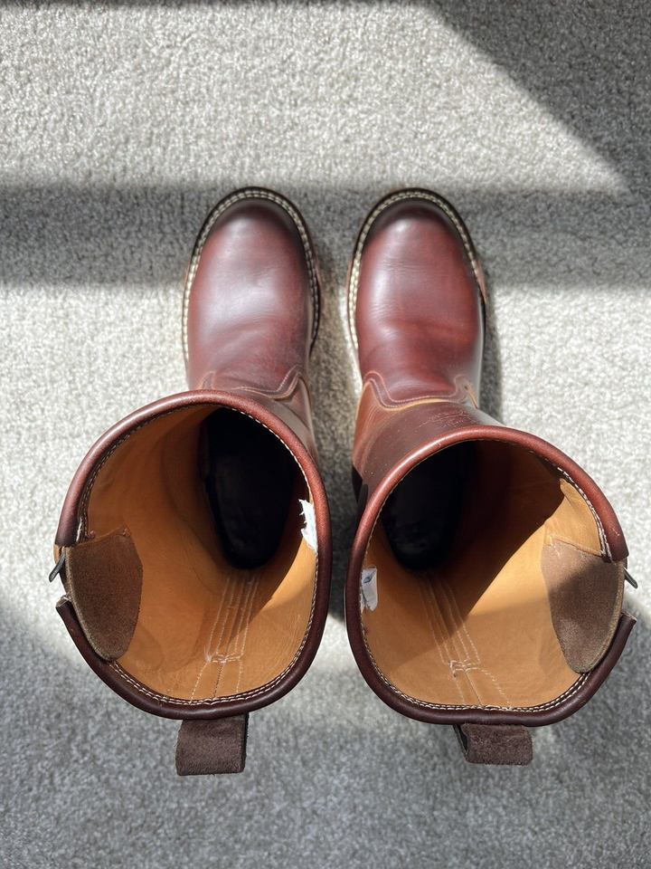 Nicks Boots x Zuriick Leo Brown Engineer/ Roper Boot 8.5D | eBay