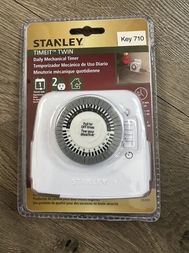 Stanley TIMEIT TWIN 2 Outlet Daily Mechanical Timer TM425 BRAND NEW | eBay