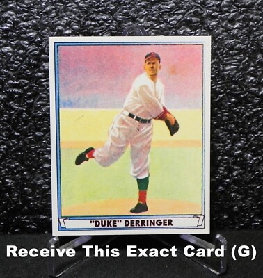 "Duke" DERRINGER Dover Reprint of 1941 Play Ball Card #4 _ EXACT CARD ...