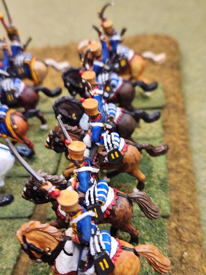 28mm Perry French Napoleonic Cavalry 11th Hussars 24 Figures; General ...