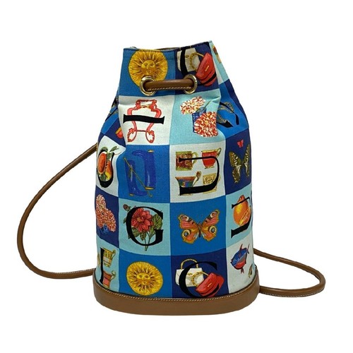 Item with Bag GUCCI Shimo Allover Pattern Leather Leather Canvas Drawstring | eBay