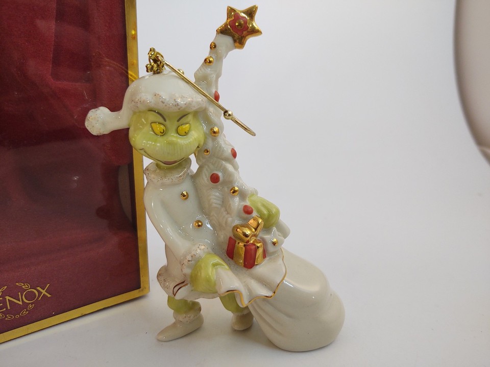 Lenox Dr Seuss Grinch Christmas Ornament - Away With The Tree - with ...