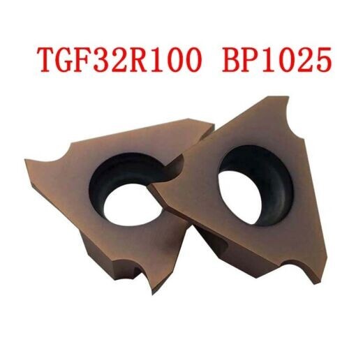 10pcs TGF32R100 Carbide Grooving Inserts Shallow Grooving Cut-Off ...
