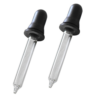 2 x Medisure Glass Liquid Medicine Medical Laboratory Dropper Pipette ...