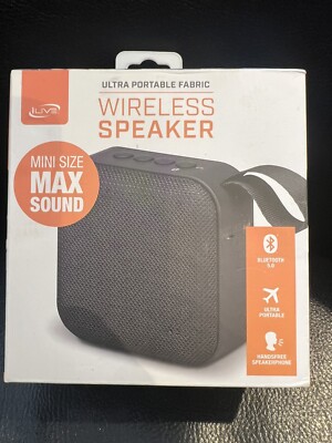iLive - Portable Bluetooth Mini 3x3 Inch Speaker - Black | eBay