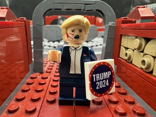 Lego Donald J Trump Minifigure “Survivor” | eBay