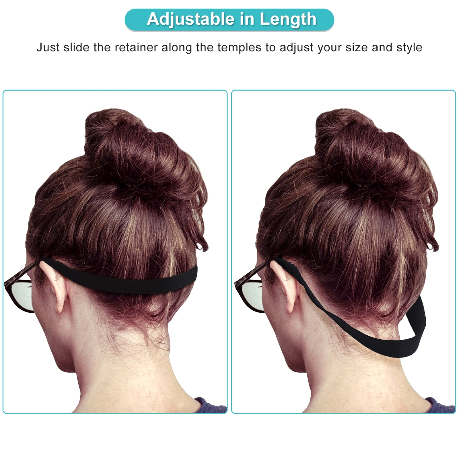 5pcs Sports Glasses Elastic Neck Strap Retainer Cord Chain Holder ...