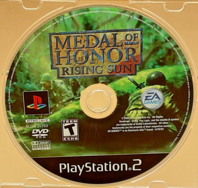 SONY Playstation 2 PS2 Medal Of Honor Rising Sun 2003 TESTED Disc Only ...
