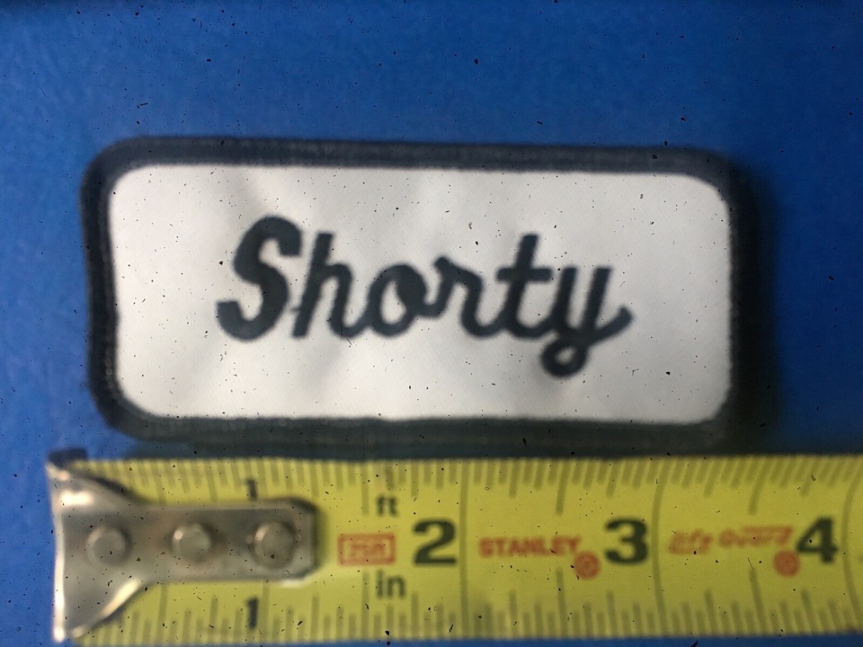 Shorty (Black) Uniform Shirt Vintage Name Tag Patch Jacket Vest Emblem ...