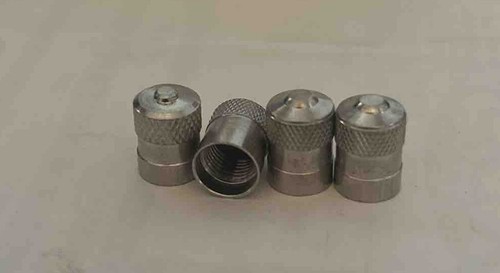 Set Of 8 Heavy Duty Metal Tire Valve Stem Caps - Universal, Fits on all ...