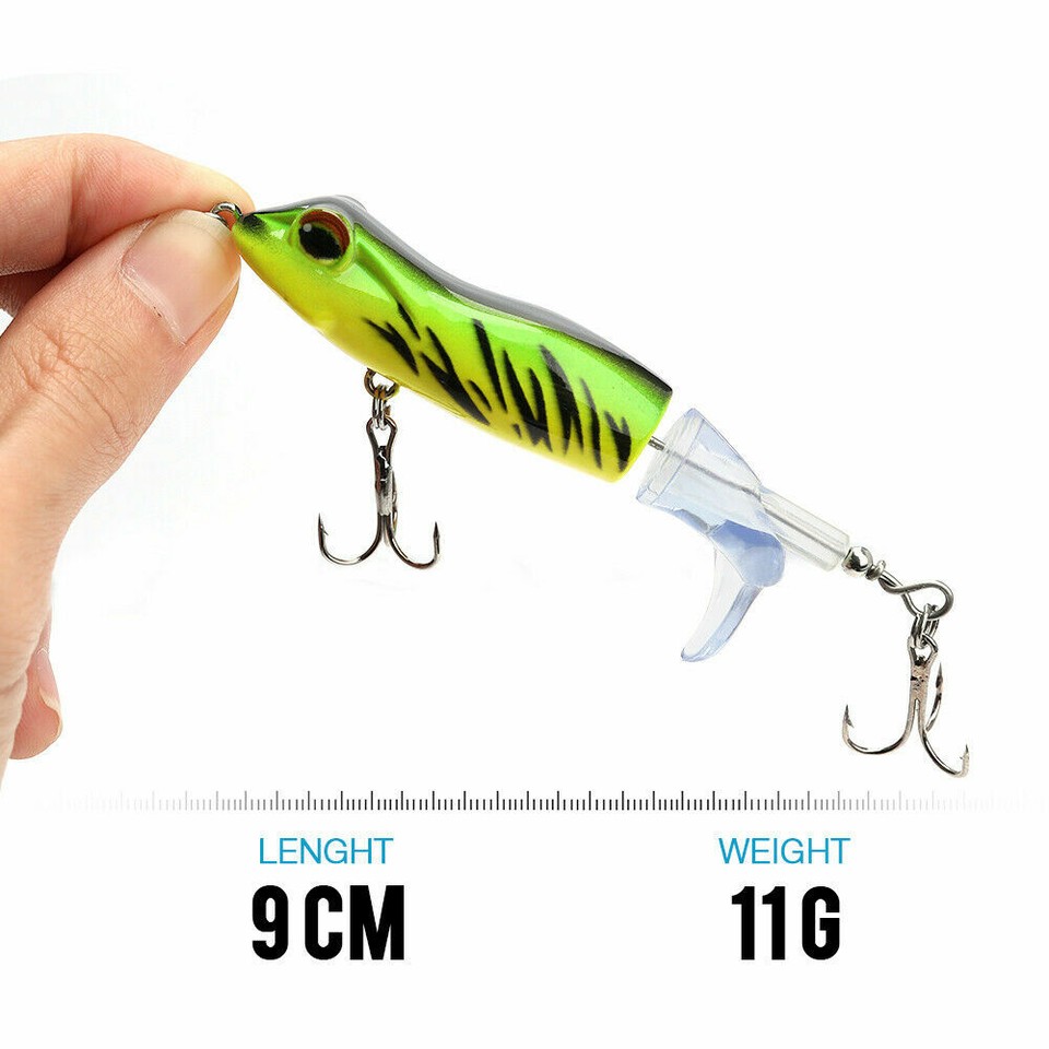 Strike Maxx Whopper Plopper Frog Top Water Prop Bait 3.6 inch | eBay