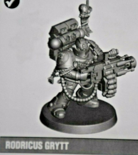 Warhammer 40k Rodricus Grytt - Deathwatch Imperial Fists w/ Frag Cannon ...