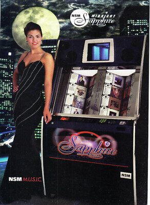 N.S.M. NSM 1998 Midnight Sapphire 100 CD juke box jukebox Flyer ...
