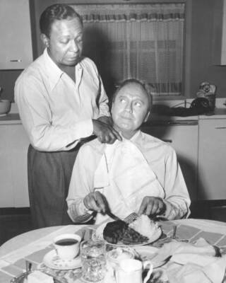Jack Benny as himself, and Eddie Anderson, as Benny's valet Roche- Old ...