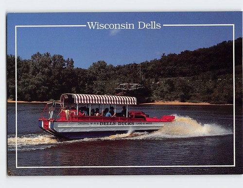 Postcard Dells Duck Boat Wisconsin Dells Wisconsin USA | eBay