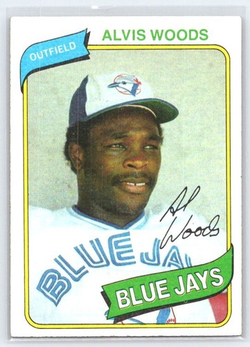 1980 Topps Alvis Woods #444 Toronto Blue Jays | eBay