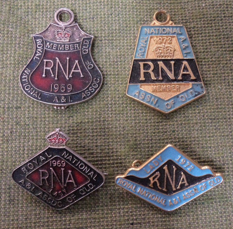 #D337. TWENTY (20) RNA ROYAL NATIONAL ASSOCIATION QUEENSLAND BADGES | eBay