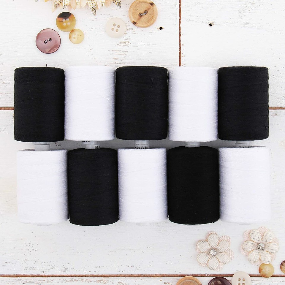 100% Cotton Thread Sets |1000M Quilting Sewing | Long Staple | 50/3 Wt ...