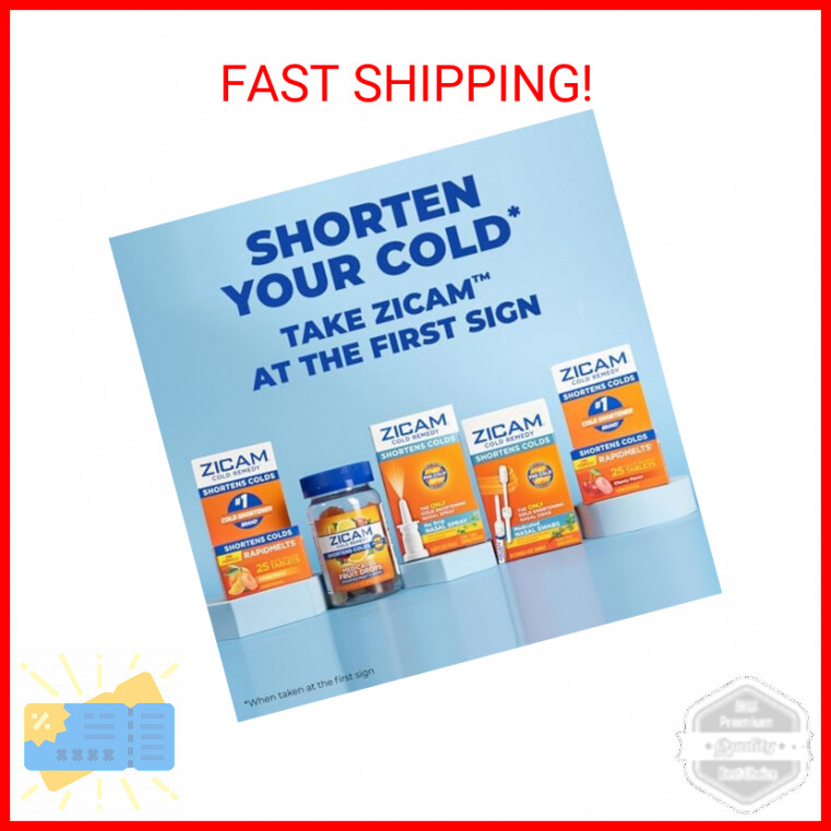 Zicam Ultra Cold Remedy Zinc Rapidmelts, Orange Cream Flavor ...