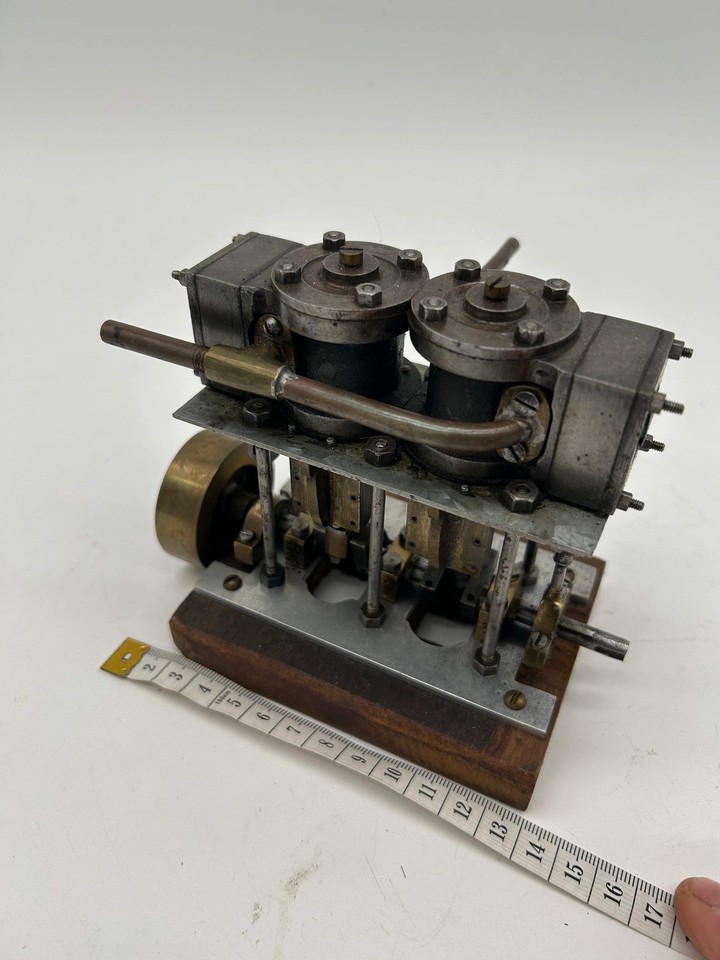 Scratch-Built Live Steam Vertical Twin Marine Engine, Similar to Stuart ...