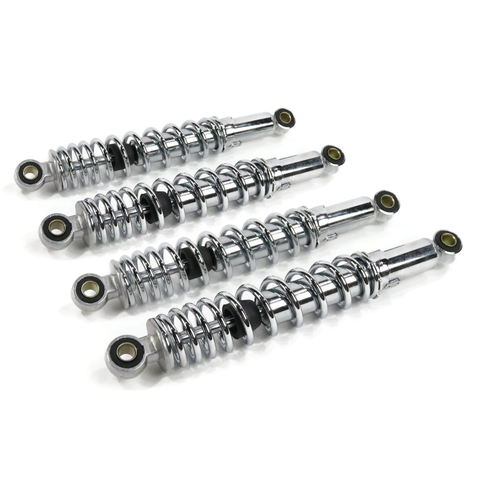 (Set of 4) Universal 12" 3-Way Adjustable Shock Absorbers with 12.3mm ...