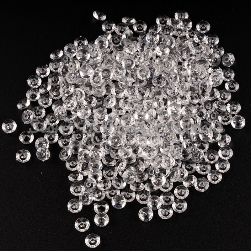 Acrylic Diamond Table Confetti Scatters 8mm Pink Clear | eBay