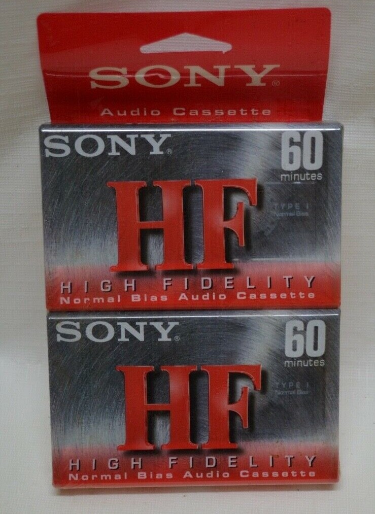 SONY 2 PACK HF 60 Min Audio Cassettes - Type I Normal Bias | eBay