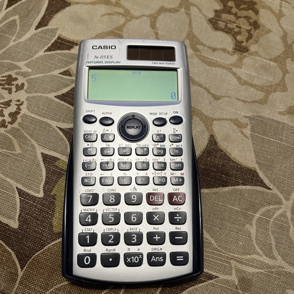 Casio FX-115ES PLUS Solar/Battery Powered Scientific Blue Calculator ...