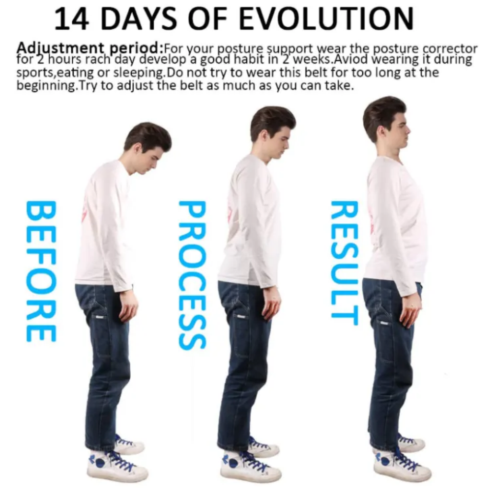 True Fit Posture Corrector Brace Men Women Body Correct Adjustable ...