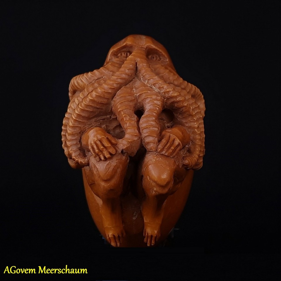 Davy Jones Block Meerschaum Pipe, Smoking Pipe, Pipa de tabaco, La Pipa ...