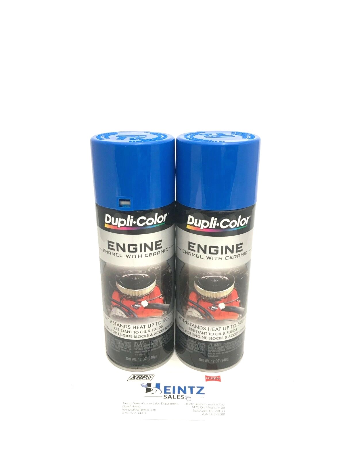 Duplicolor DE1601(2pack) Engine Enamel Paint w/ Ceramic Ford BLUE Color ...