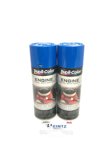 Duplicolor DE1601(2pack) Engine Enamel Paint w/ Ceramic Ford BLUE Color ...