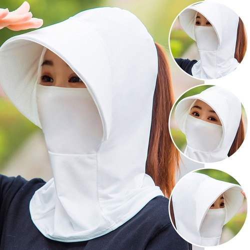 Outdoor Breathable Wide Brim Sun Protective Neck Cover Cap Anti-UV Hat ...