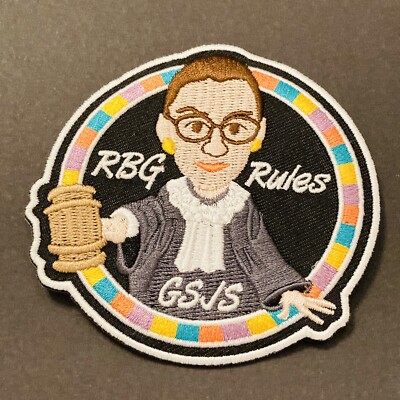 Ruth Bader Ginsberg RBG RULES Patch GSJS girl scout JERSEY SHORE ...