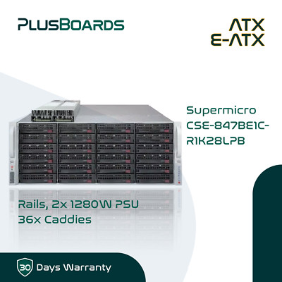 Supermicro 4U 12Gbs SAS3 36 Bay ATX E-ATX Storage Chassis w/ Rail & 36x ...