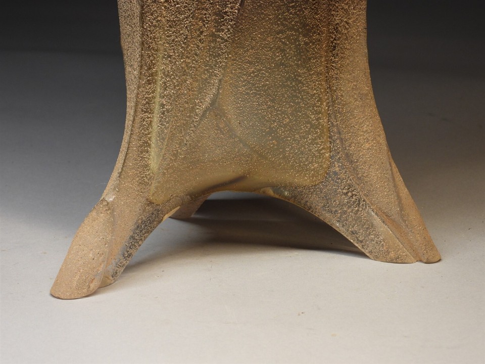 Neal Drobnis Rhode Island Artist Sand Cast Biomorphic Art Glass Vase | eBay