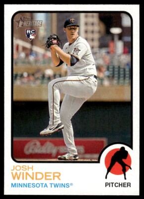 2022 Topps Heritage High Number Josh Winder Rookie Minnesota Twins #621 ...