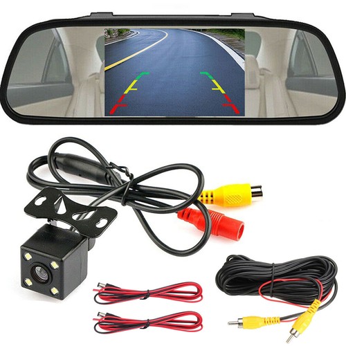 Vehicle IR Night Vision Backup Camera +4.3" Car Rear View Mirror ...