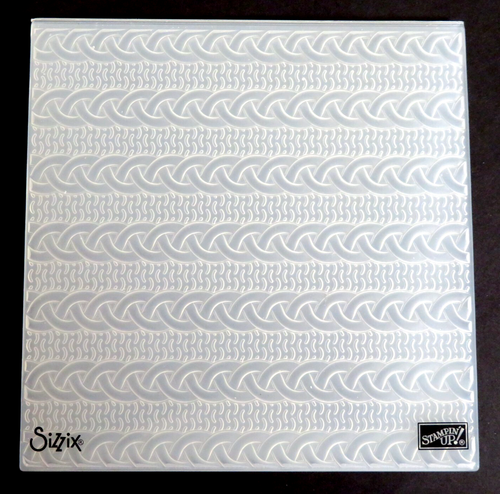 Stampin' up Cable Knit Sweater 6x6 Dynamic Embossing Folder for sale ...