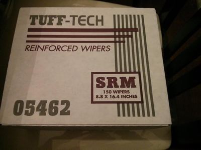 TUFF- TECH PACIFIC PAPER # 05462 REINFORCED WIPERS SRM 150 WIPERS 8.8"X ...