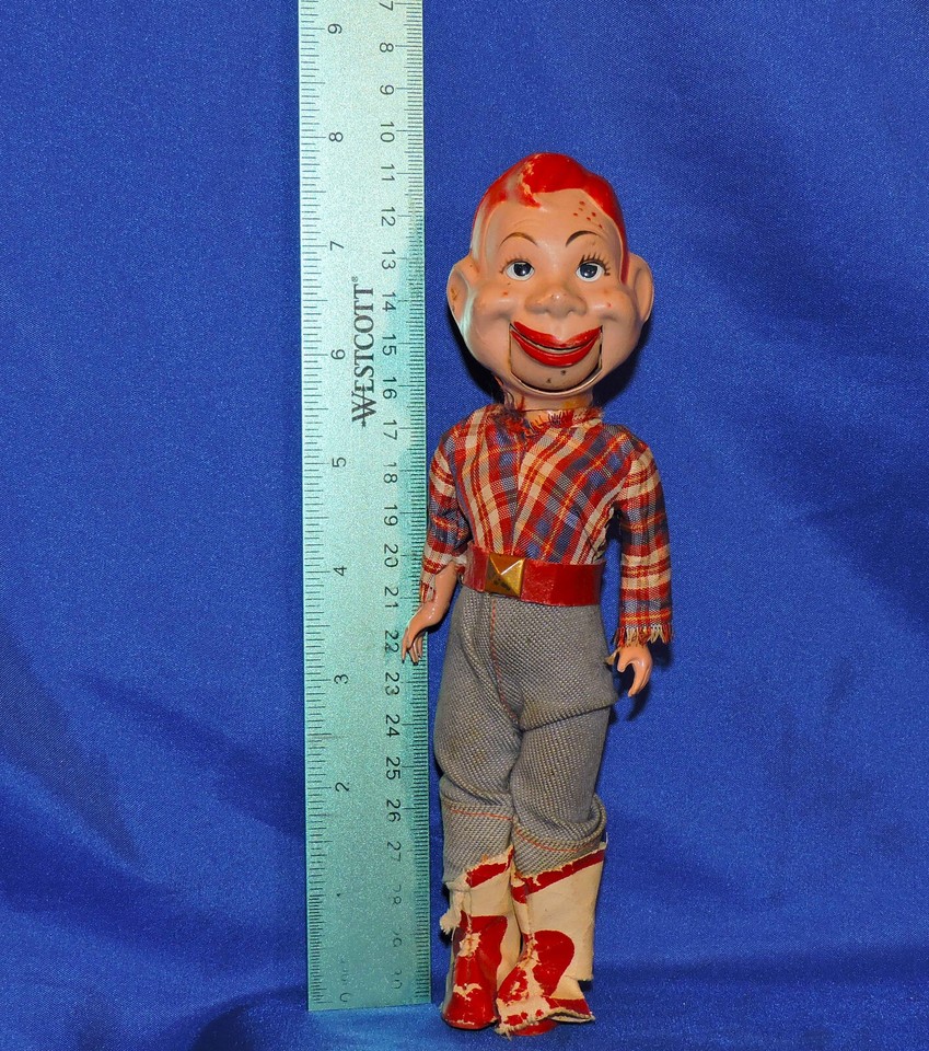 Vintage Howdy Doody Moving Eyes Dress-Up Ventriloquist Dummy Compostion ...