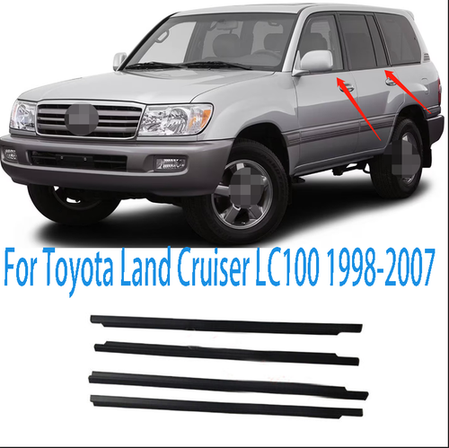 4x For Toyota Land Cruiser LC100 1998-2007 LH RH Door Window Strip ...