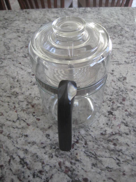 PYREX GLASS COFFEE PERCOLATOR MAKER 9829 B 6-9 Cup LN MINT VINTAGE RARE ...