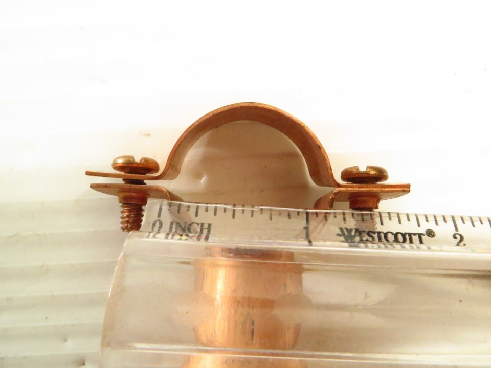 Lot of 14 NEW 1" Copper Clad Van Hanger (Model# 606-4) w/ Wood Screws ...