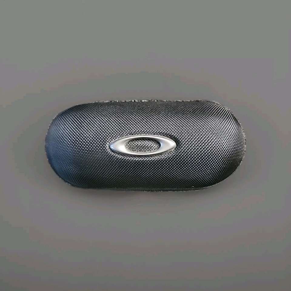 Oakley Sunglasses Case Only Hard Shell Oval Black Zippered Case Only ...