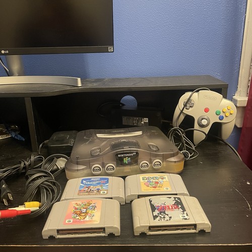 Nintendo 64 Console Japanese Smoke Gray with 4 games, 1 controller ...